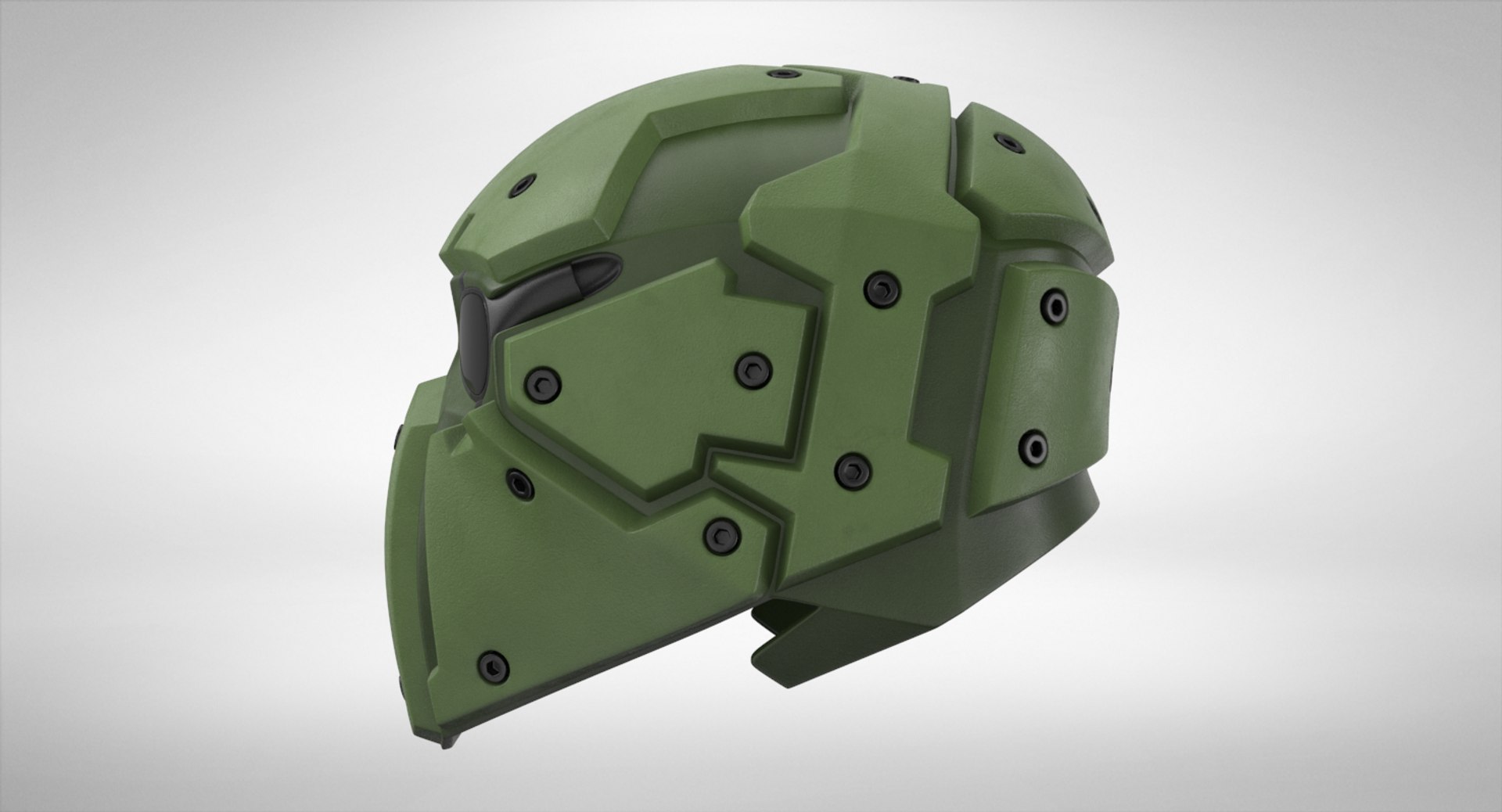 3D Model Kevlar Tactical Mask Olive - TurboSquid 1334447