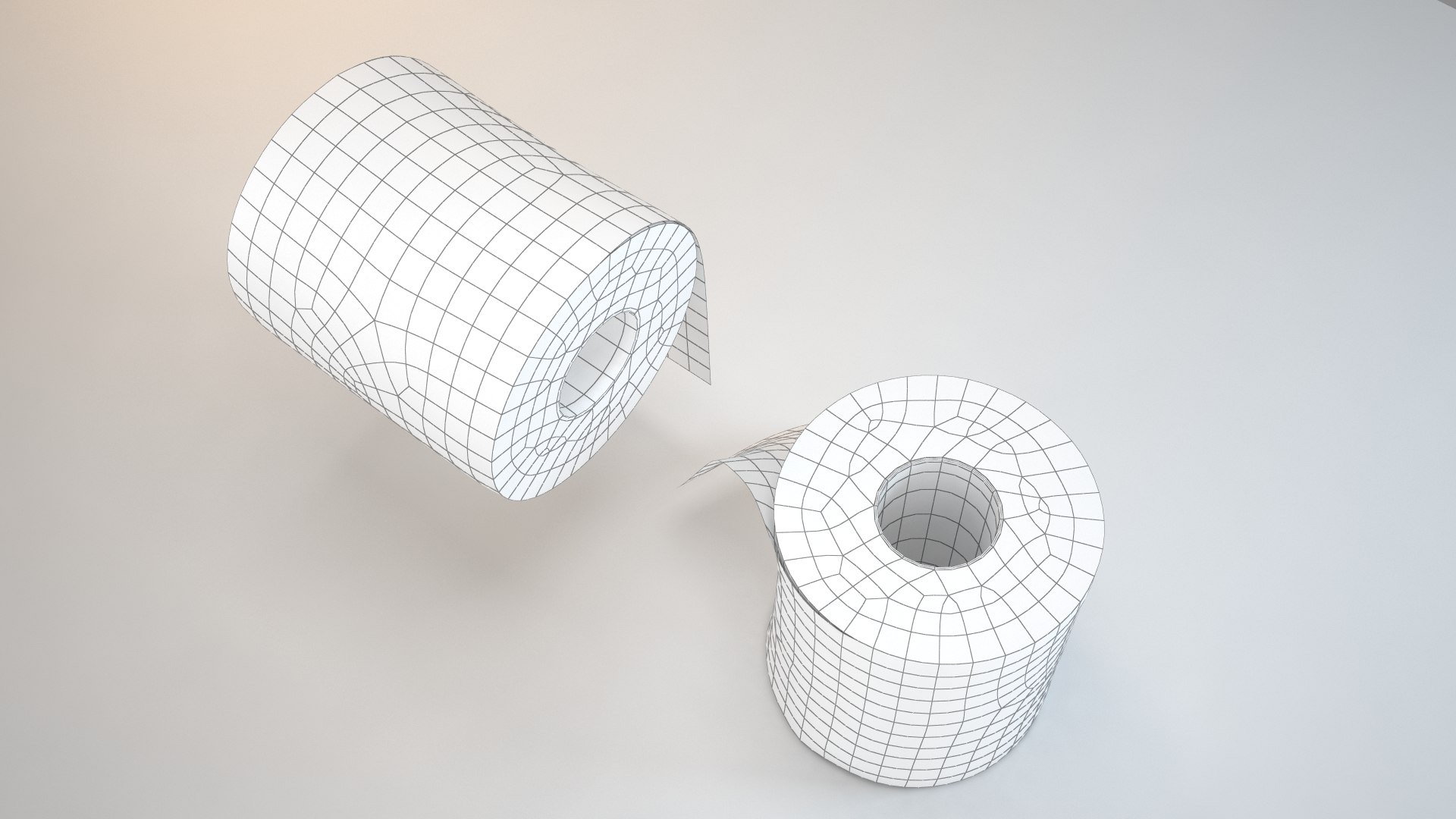 Toilet Paper 3D - TurboSquid 2277382