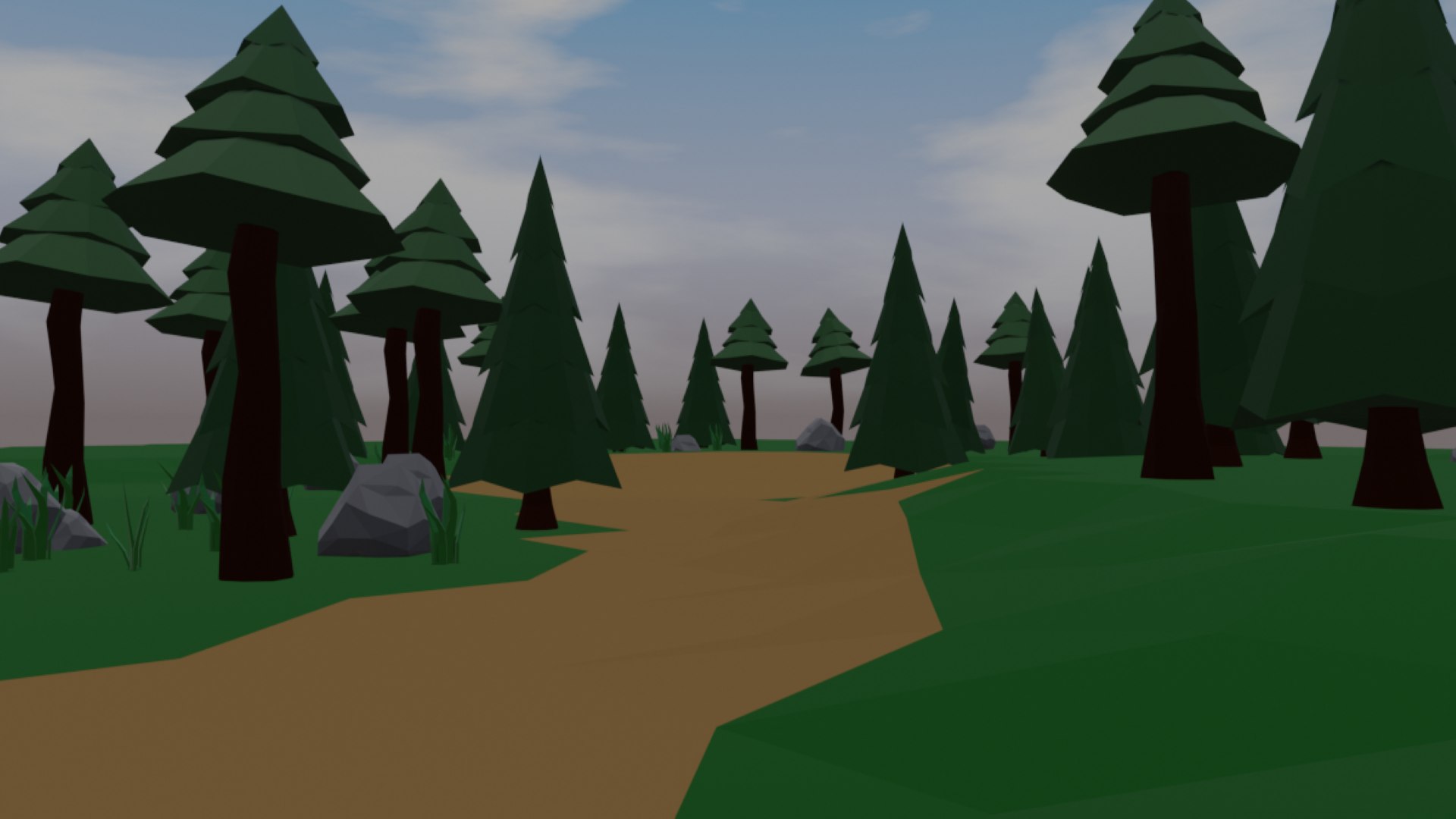 3D Low Poly Stylized Fantasy Forest - TurboSquid 1837114