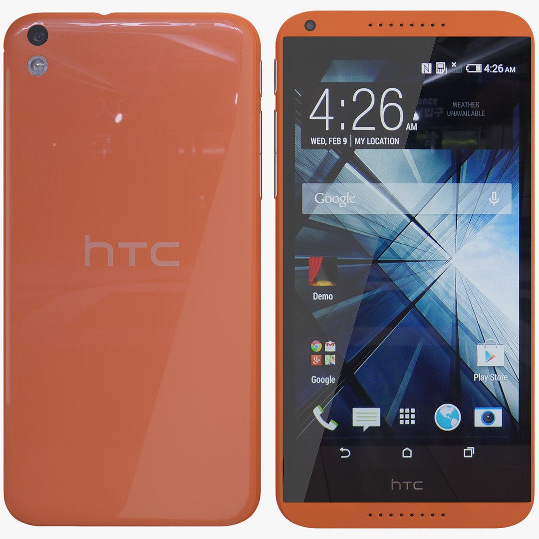 Htc 816 Orange 3d Max