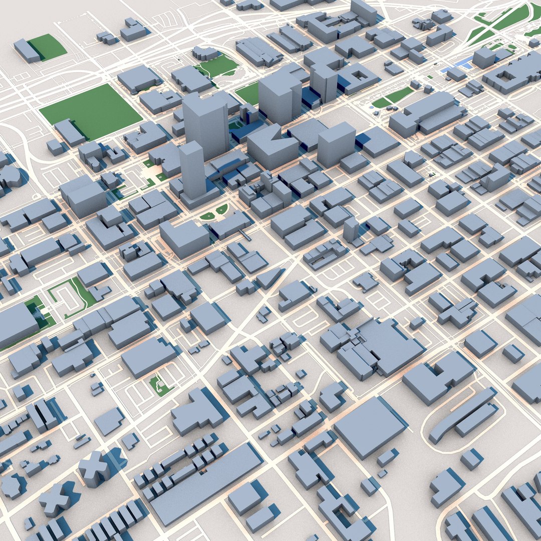 3D Omaha City In Nebraska USA Model - TurboSquid 2372592