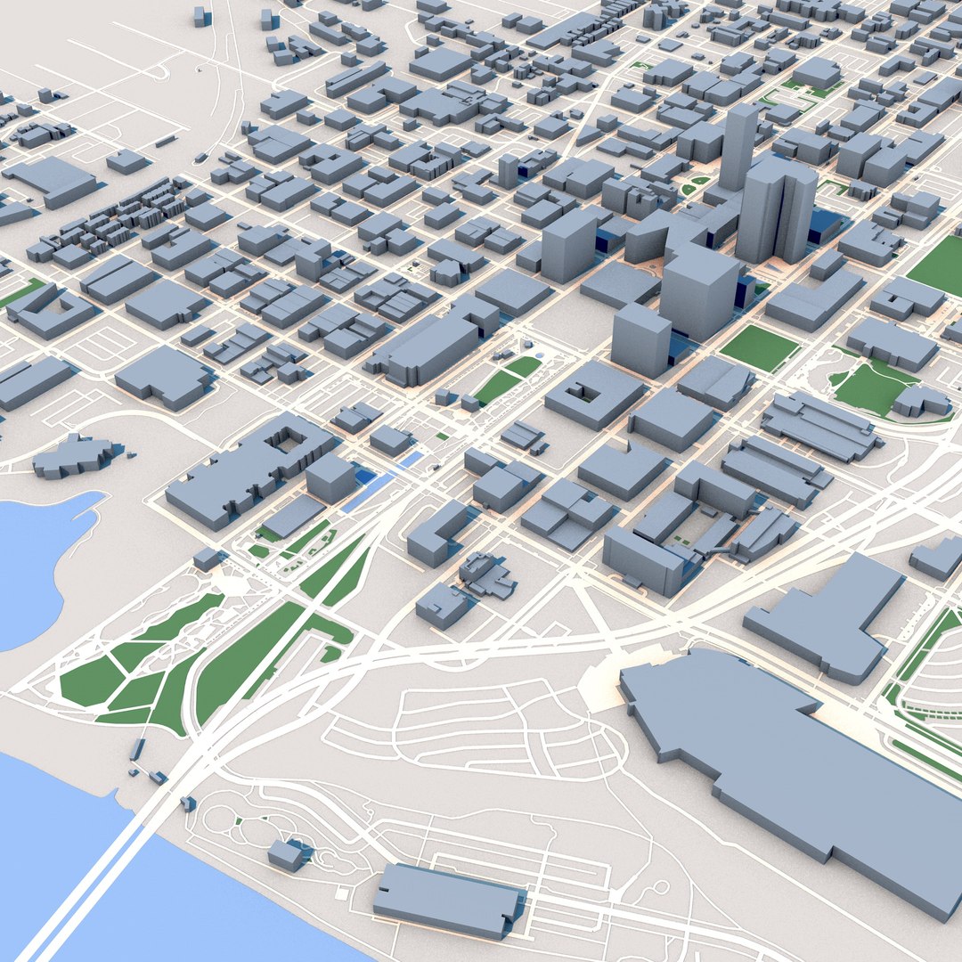 3D Omaha City In Nebraska USA Model - TurboSquid 2372592