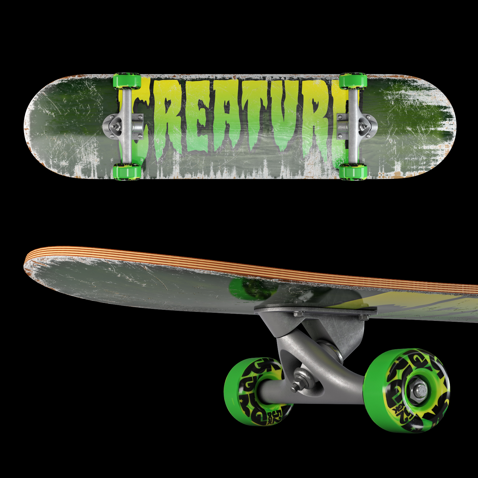 3D model Skateboard set 001 - TurboSquid 2038946