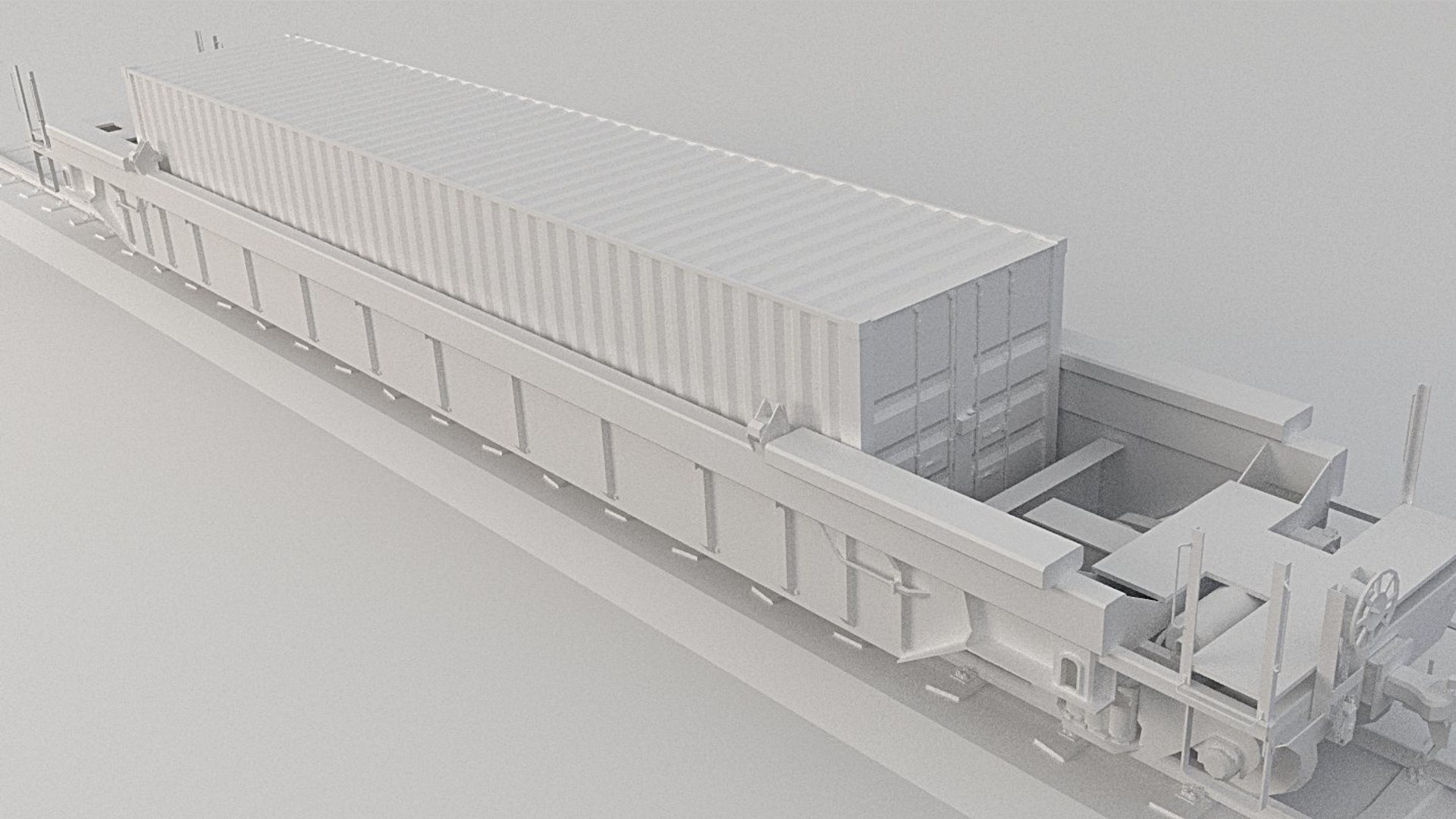 3D Container Train Dttx - TurboSquid 1527224