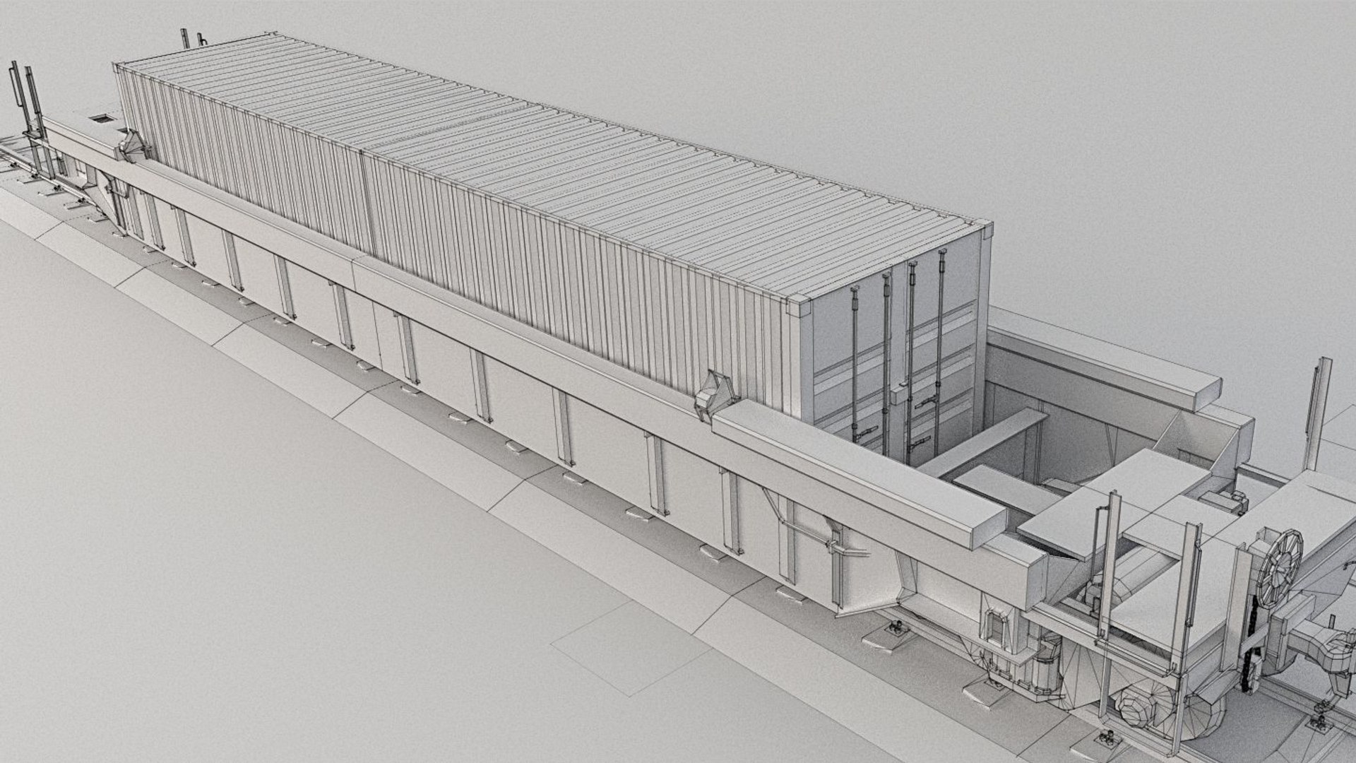 3D Container Train Dttx - TurboSquid 1527224