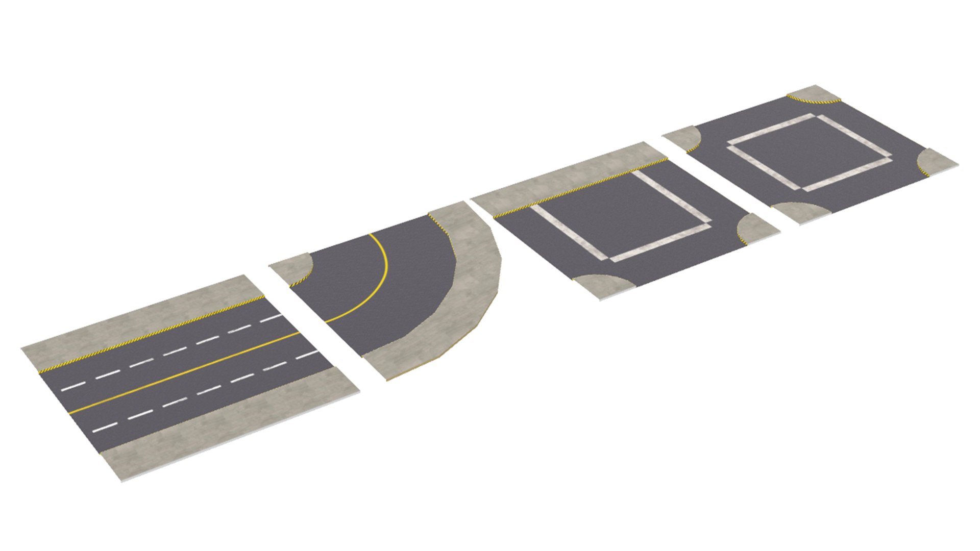 3D Street Roads And Highway Model - TurboSquid 2237868