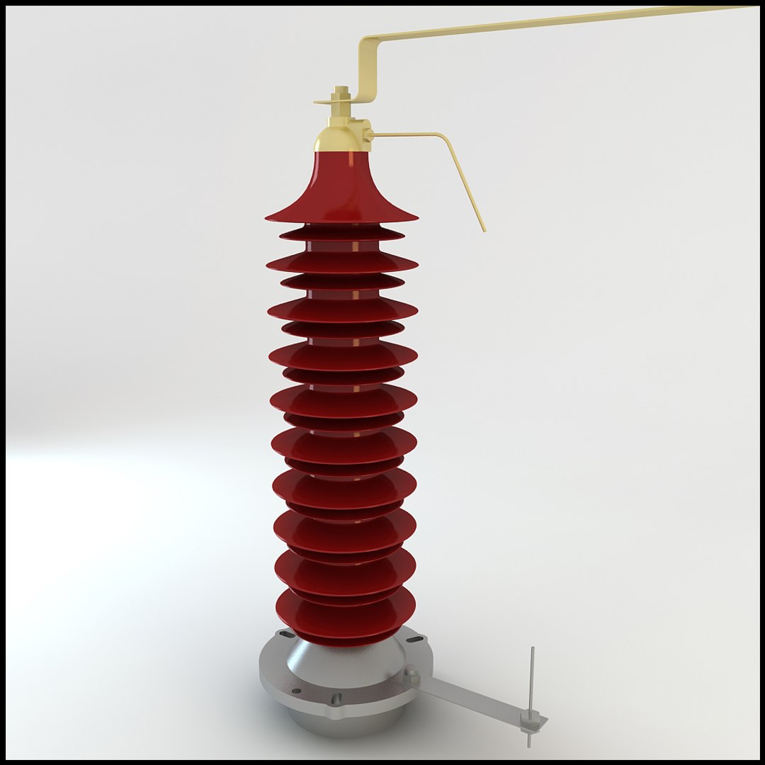 Surge Arrester Insulator 3d Model