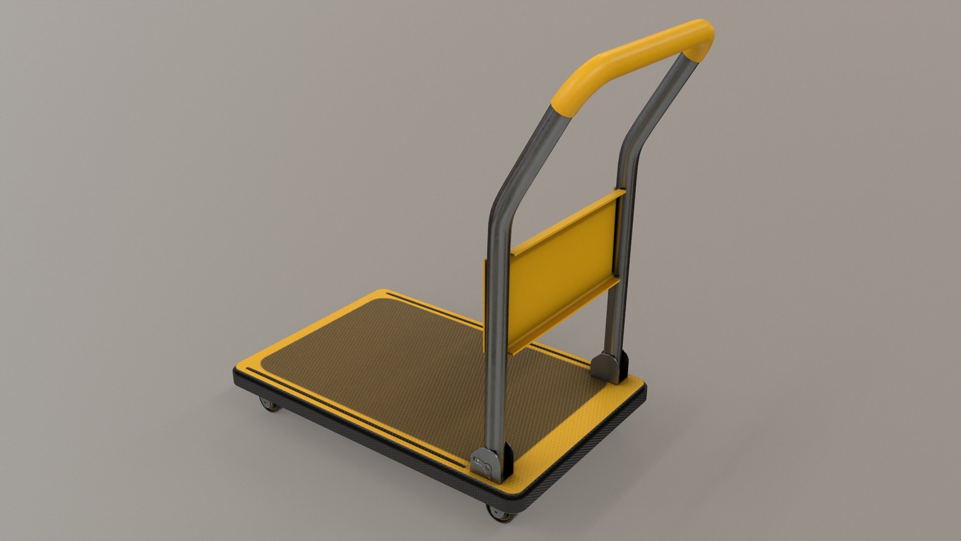 3D Heavy Duty Platform Trolley Model - TurboSquid 2097219