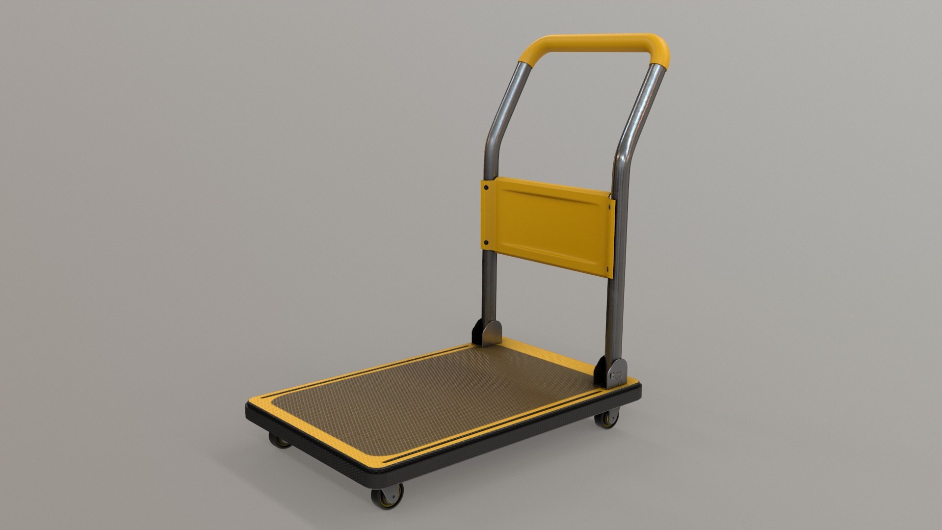 3D Heavy Duty Platform Trolley Model - TurboSquid 2097219
