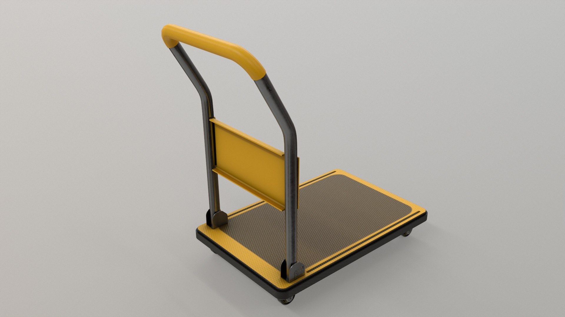 3D Heavy Duty Platform Trolley Model - TurboSquid 2097219