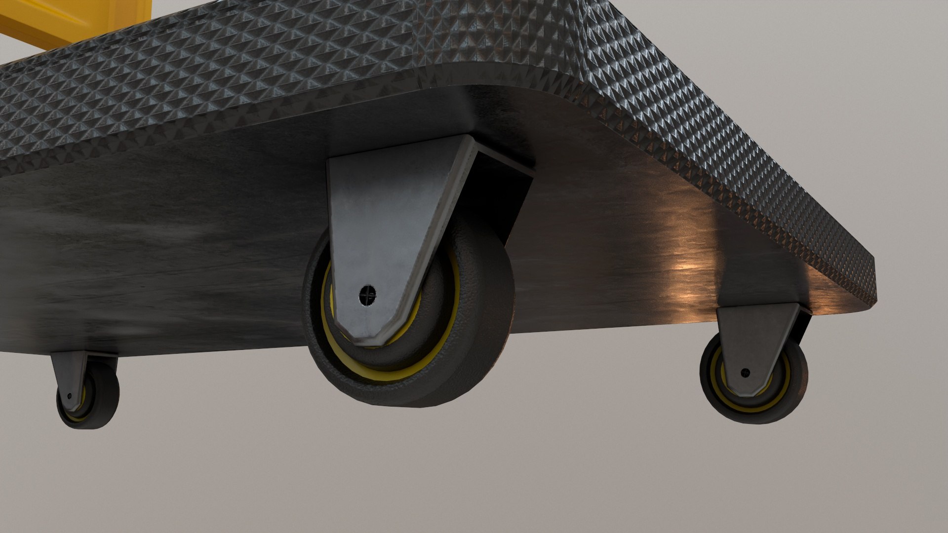3D Heavy Duty Platform Trolley Model - TurboSquid 2097219