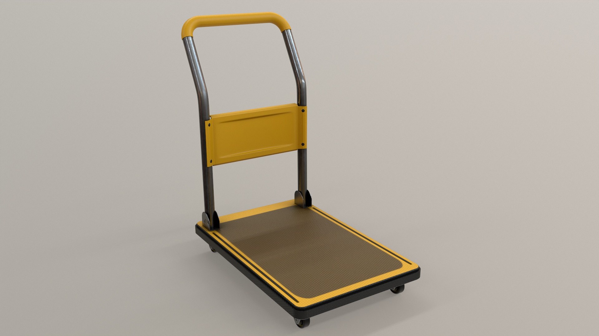 3D Heavy Duty Platform Trolley model - TurboSquid 2097219