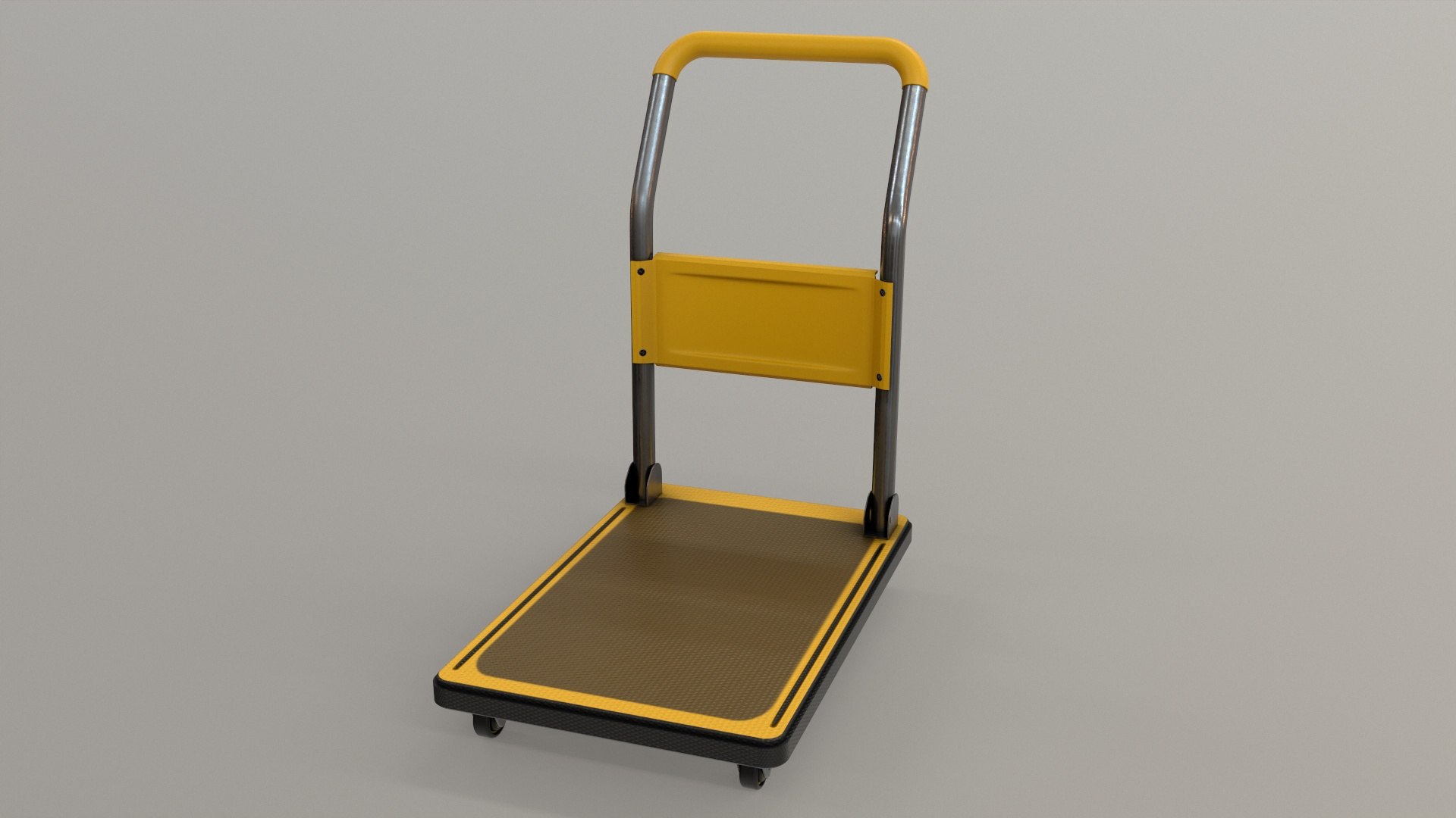 3D Heavy Duty Platform Trolley Model - TurboSquid 2097219
