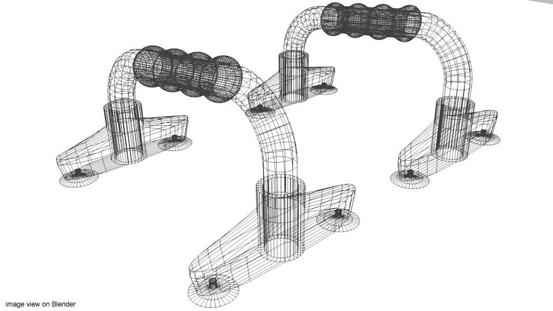 3d exercise push-up equipment model