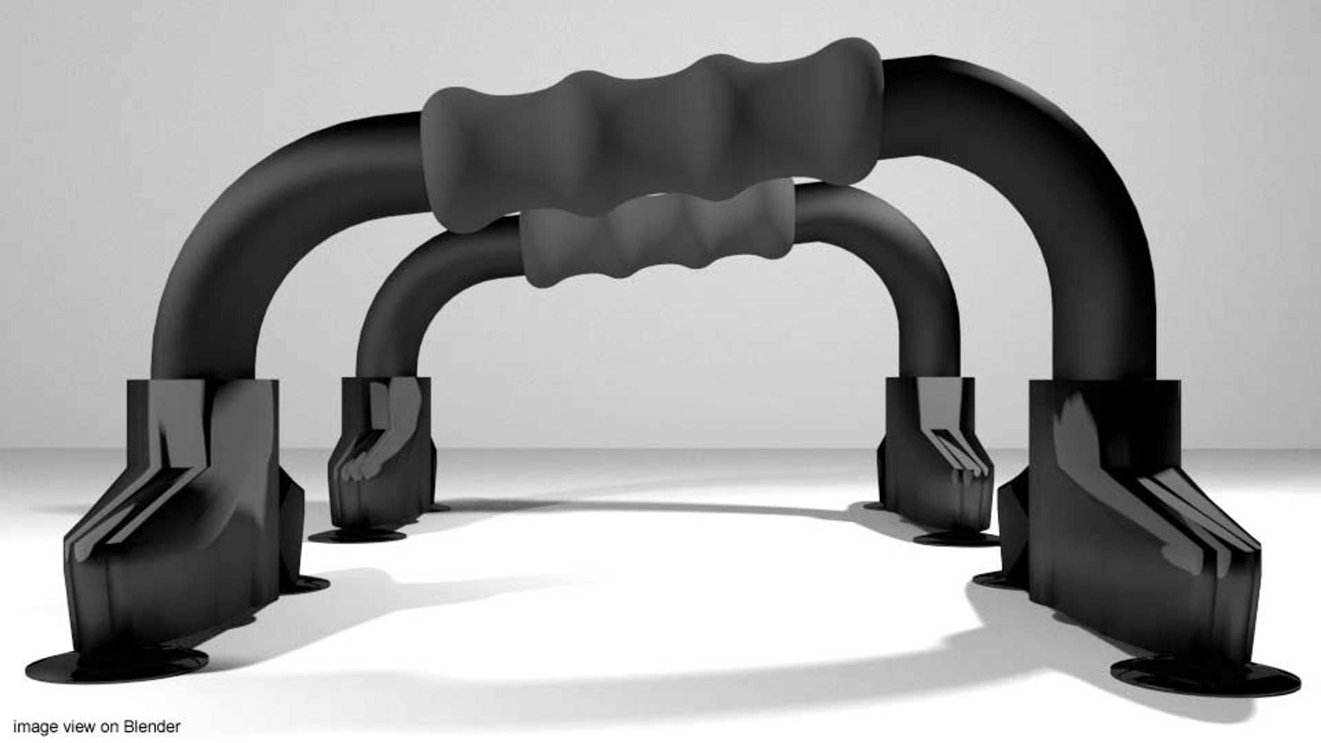 3d exercise push-up equipment model