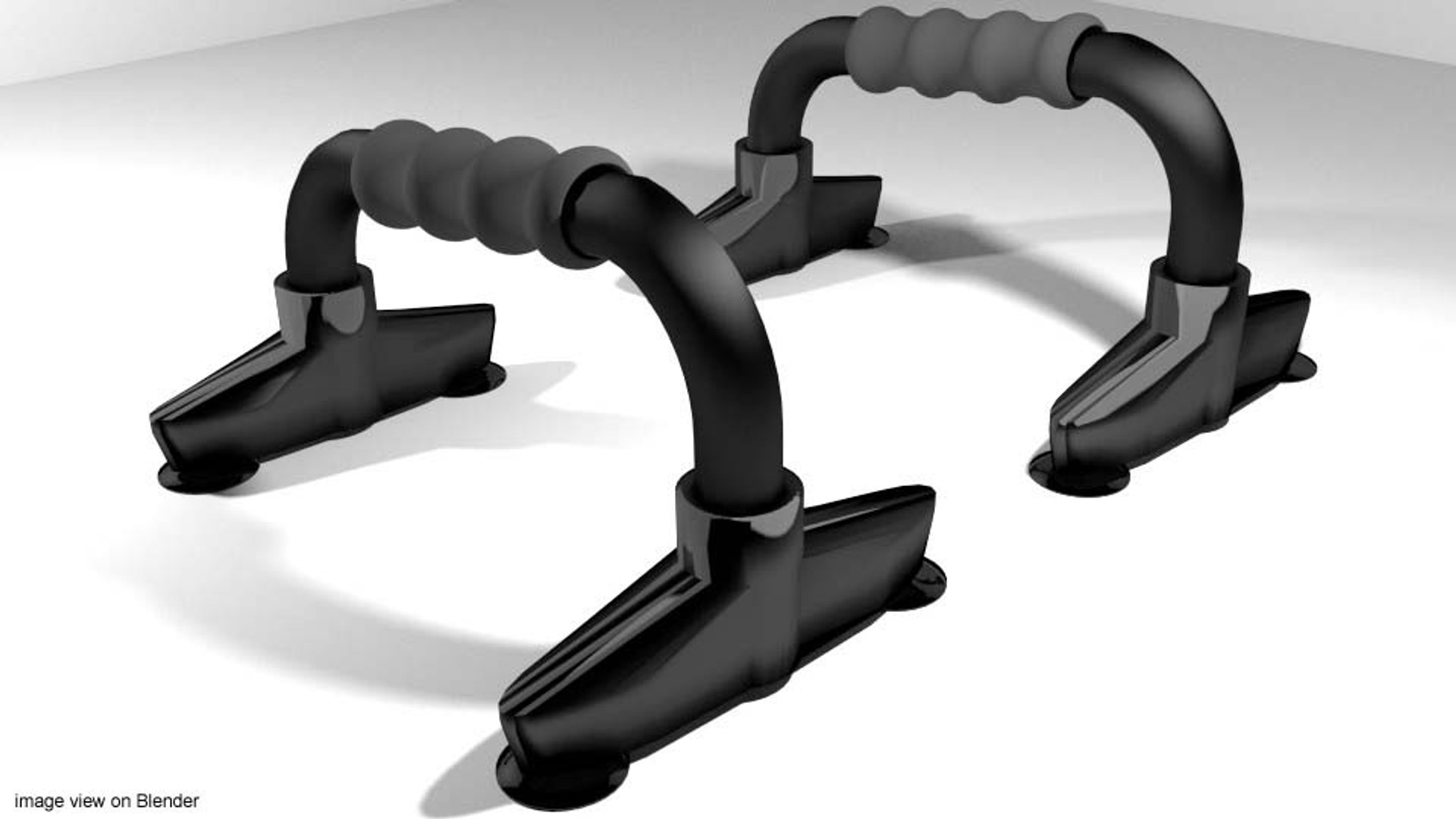 3d exercise push-up equipment model