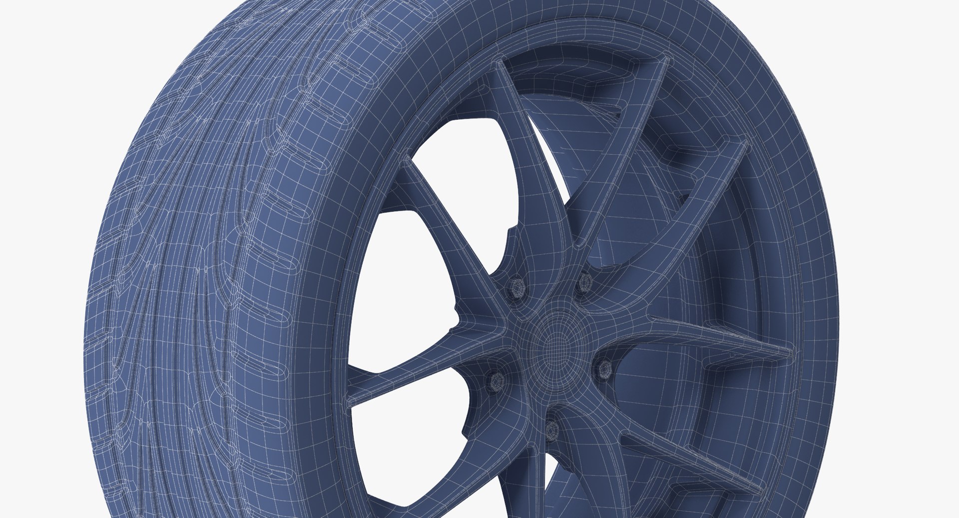 Car Tire Rim 3d Model