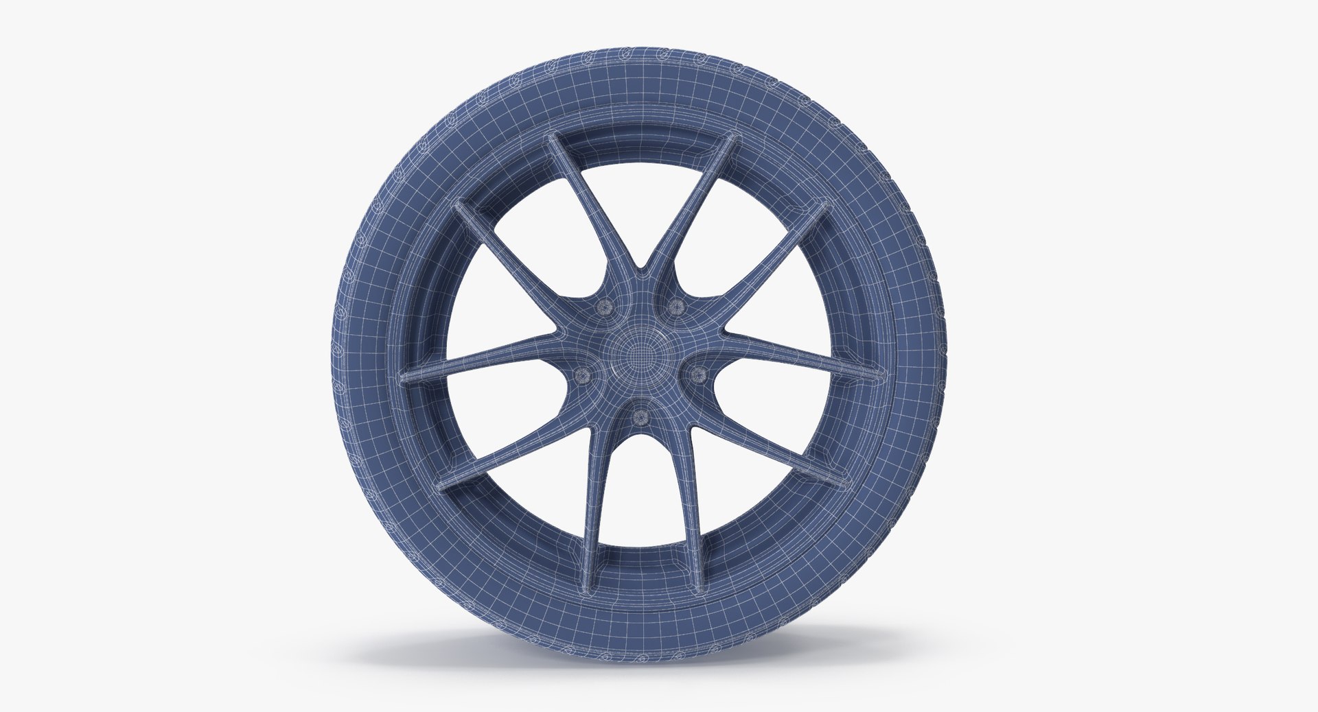 Car Tire Rim 3d Model