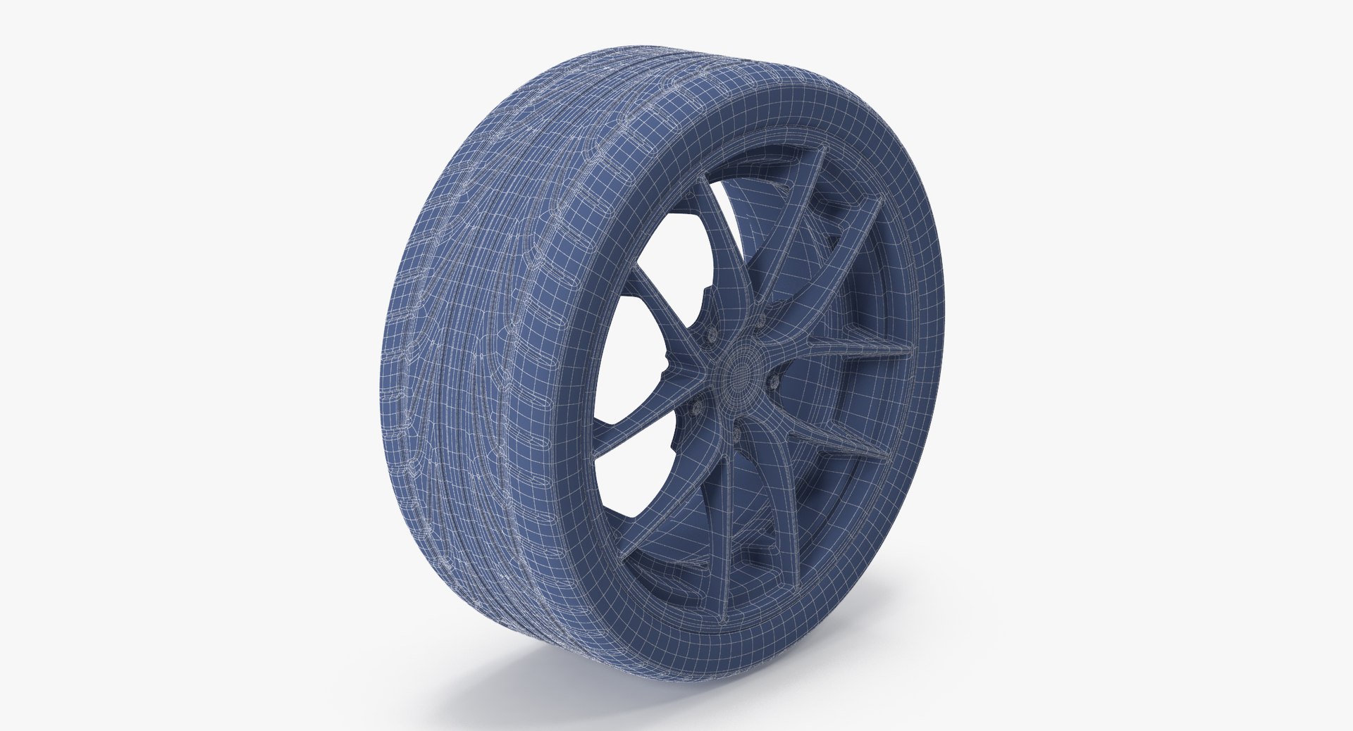 Car Tire Rim 3d Model