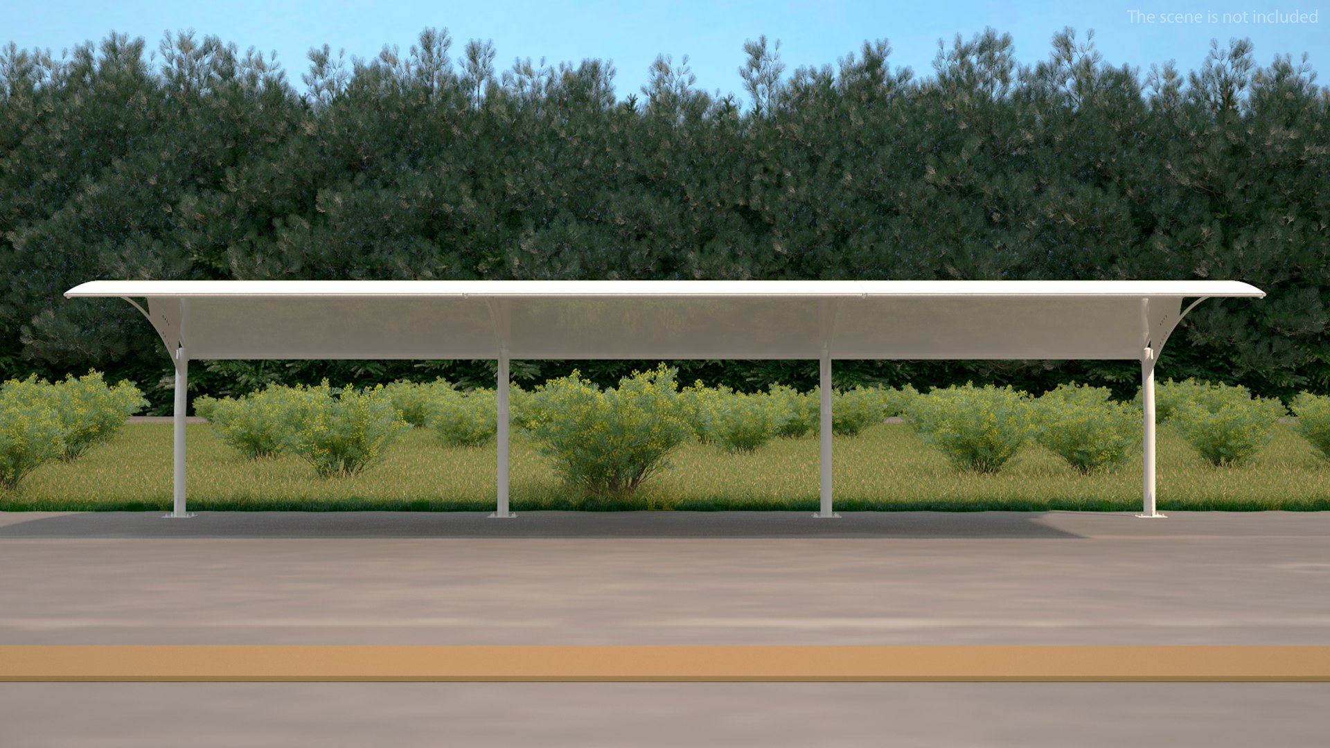 3D Model Car Parking Shed - TurboSquid 1911685