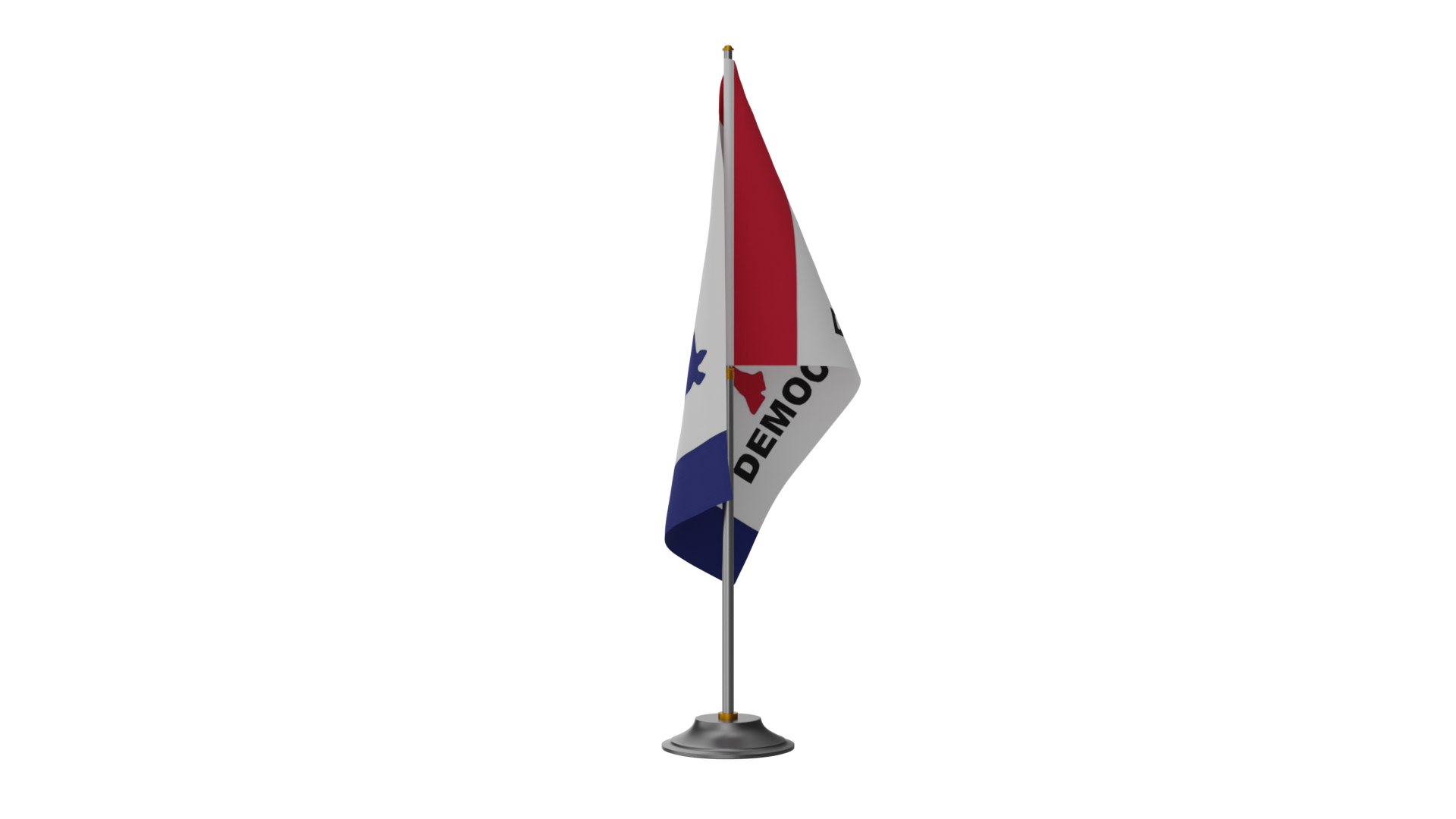 3D Democrat Party Flags Model - TurboSquid 2210989