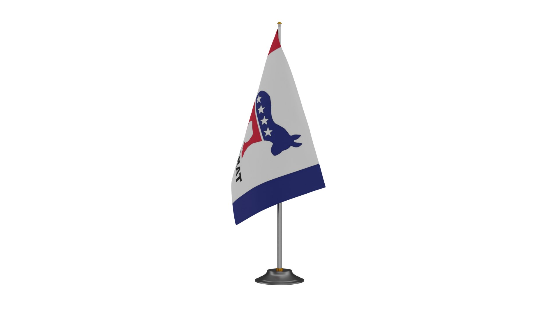 3D Democrat Party Flags Model - TurboSquid 2210989