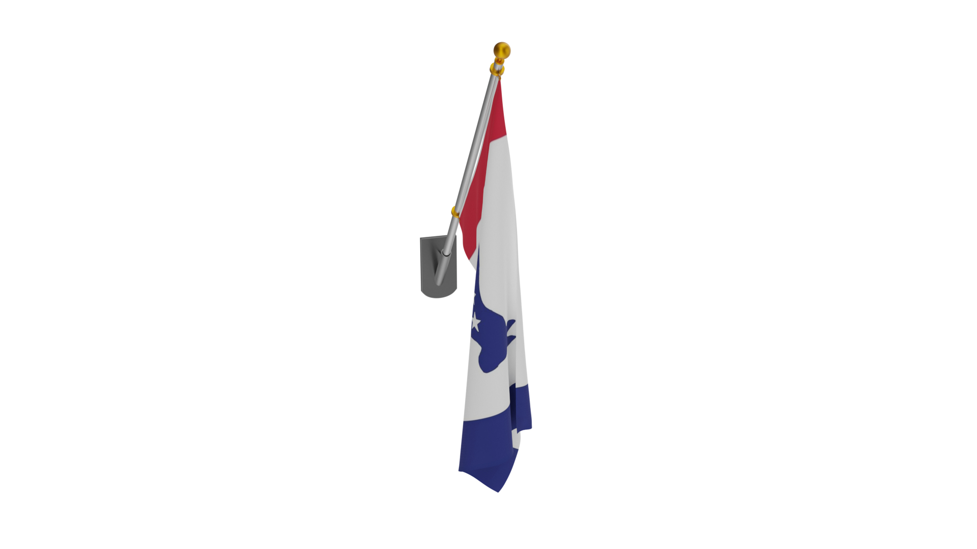 3D Democrat Party Flags Model - TurboSquid 2210989
