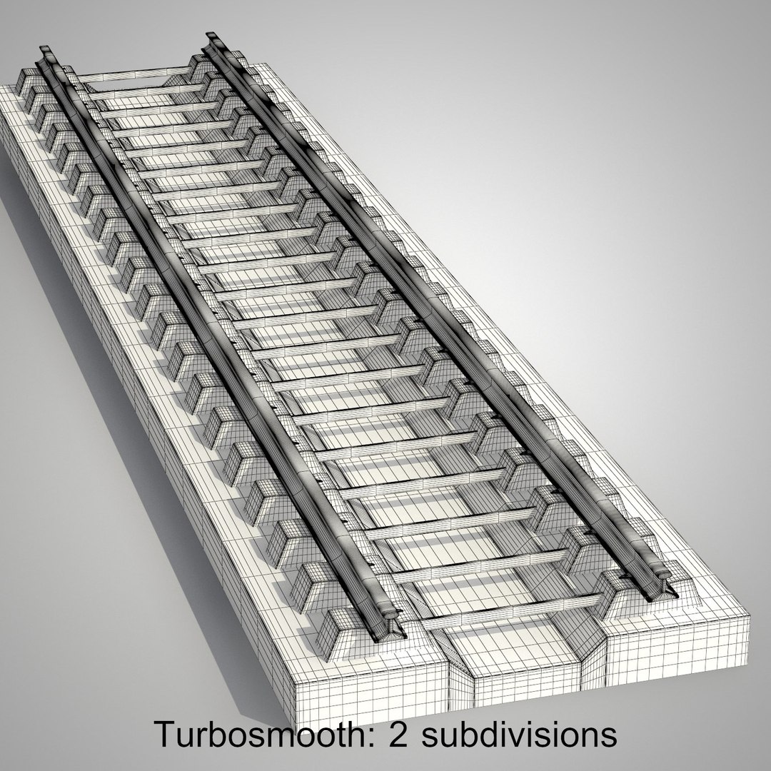 Subway Rails Railroad Railway 3d Fbx