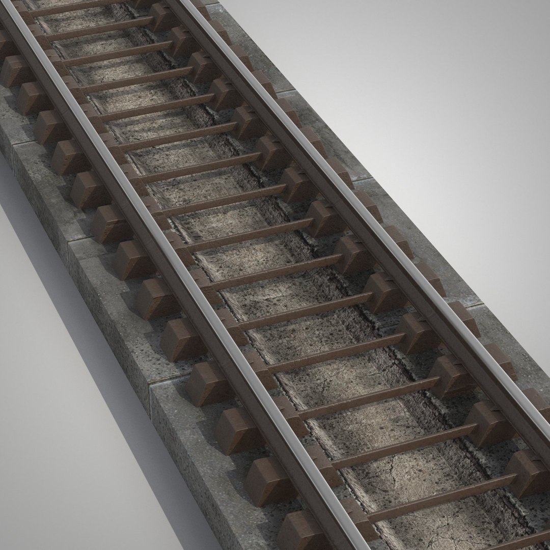 Subway Rails Railroad Railway 3d Fbx