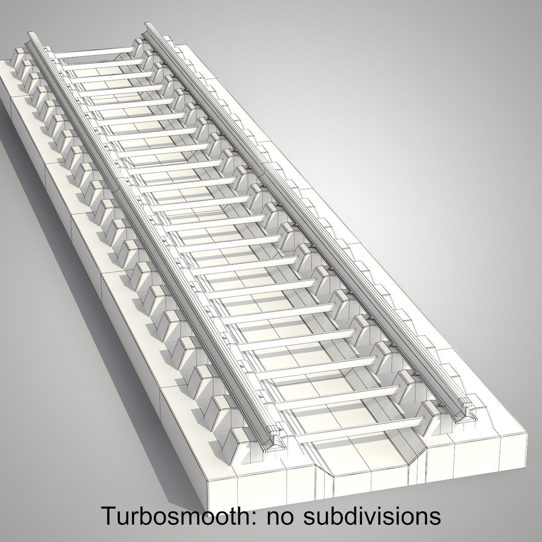 Subway Rails Railroad Railway 3d Fbx