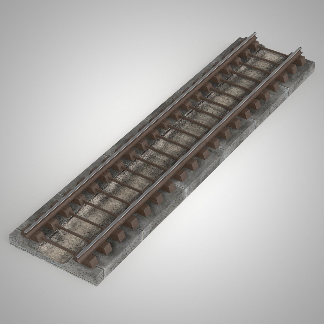 Subway Rails Railroad Railway 3d Fbx