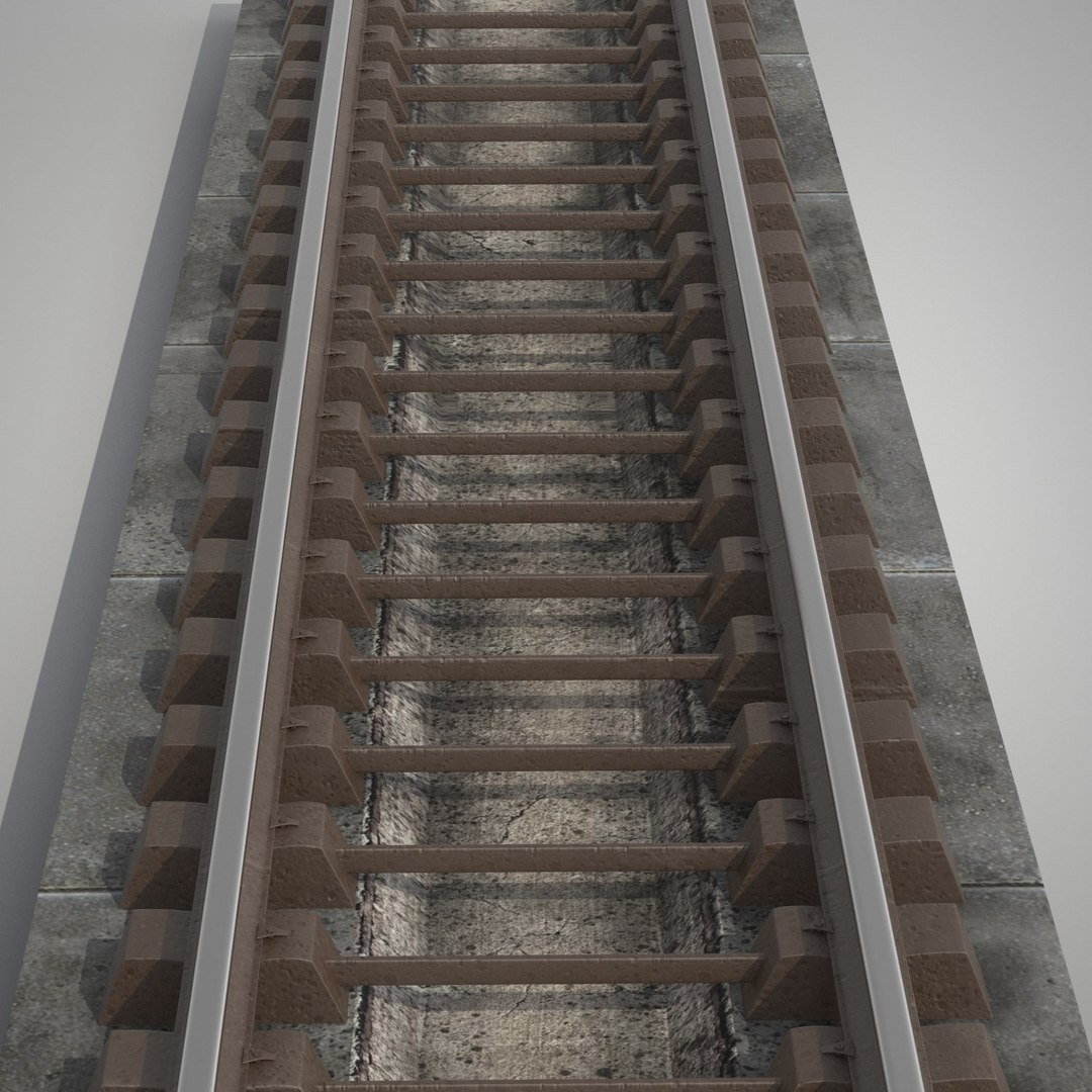 Subway Rails Railroad Railway 3d Fbx