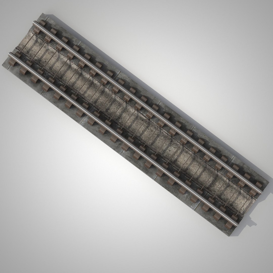 Subway Rails Railroad Railway 3d Fbx
