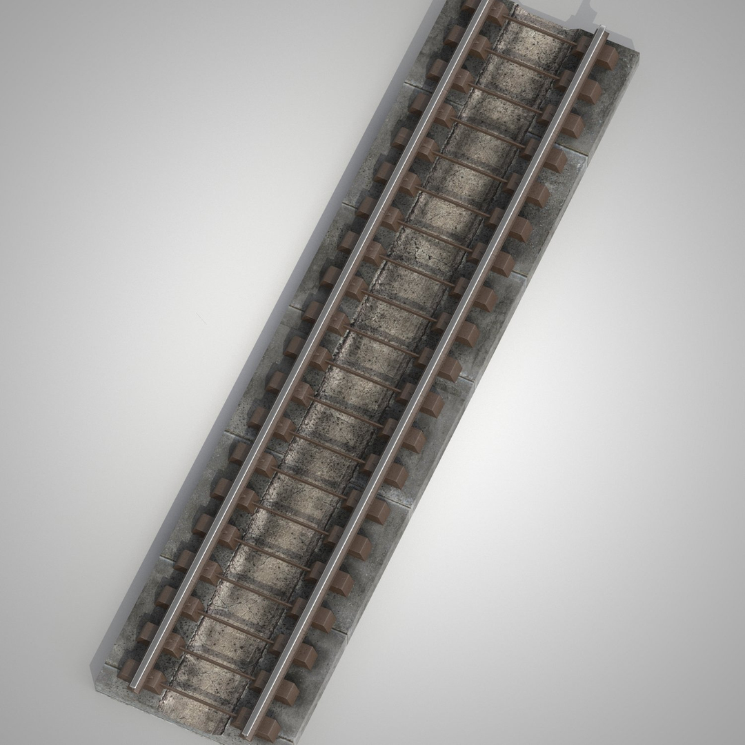 Subway Rails Railroad Railway 3d Fbx