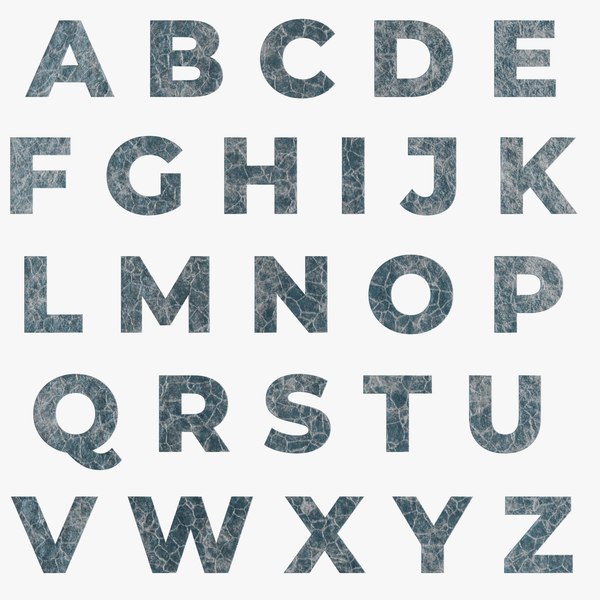 Free 3D Alphabet Models | TurboSquid