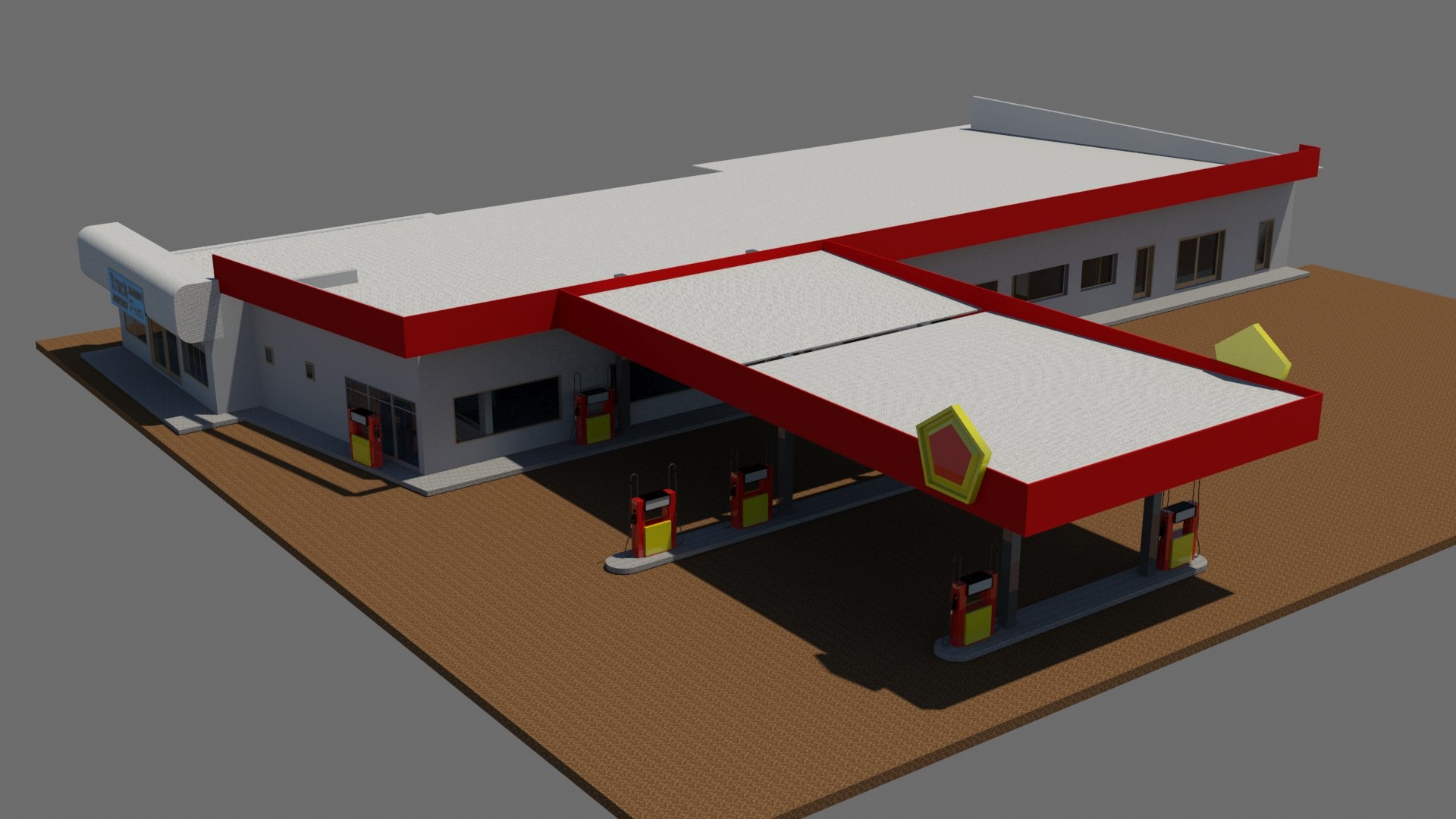 station 3d model