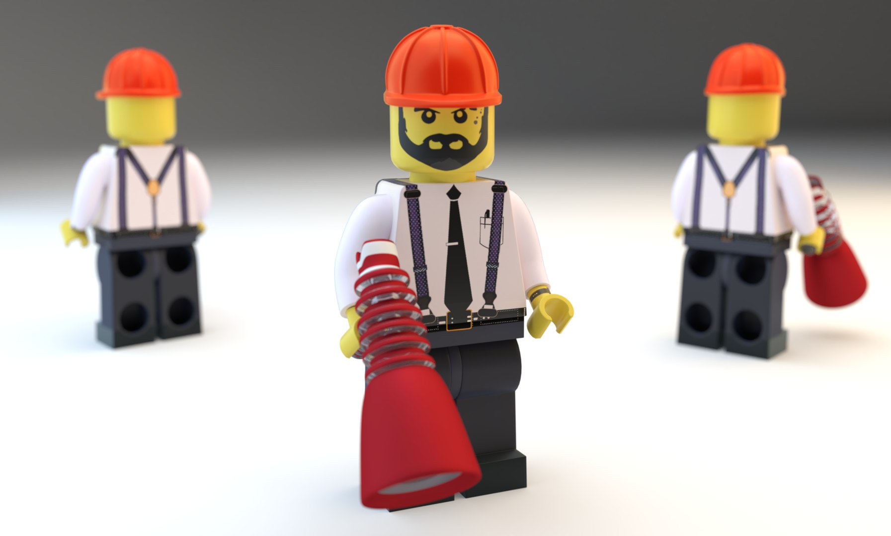 3D Model Lego Workers With Dozer And Bonus PACK - TurboSquid 1774110