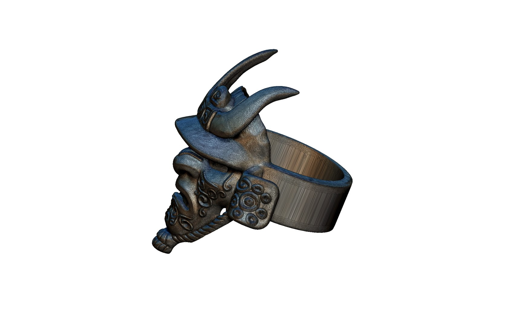 3D Model Samurai Ring - TurboSquid 1945062