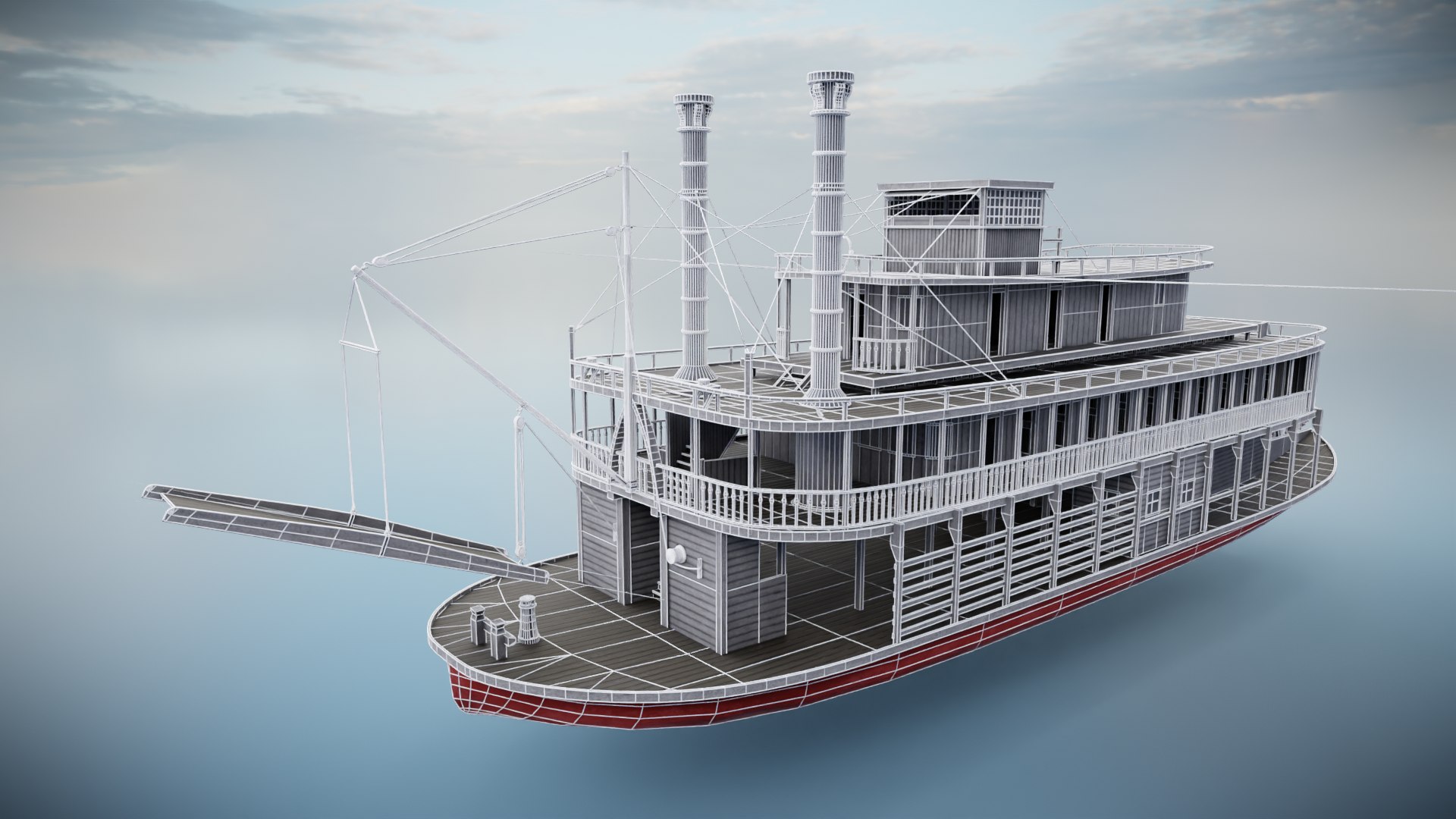 Steamboat 3D - TurboSquid 2137772