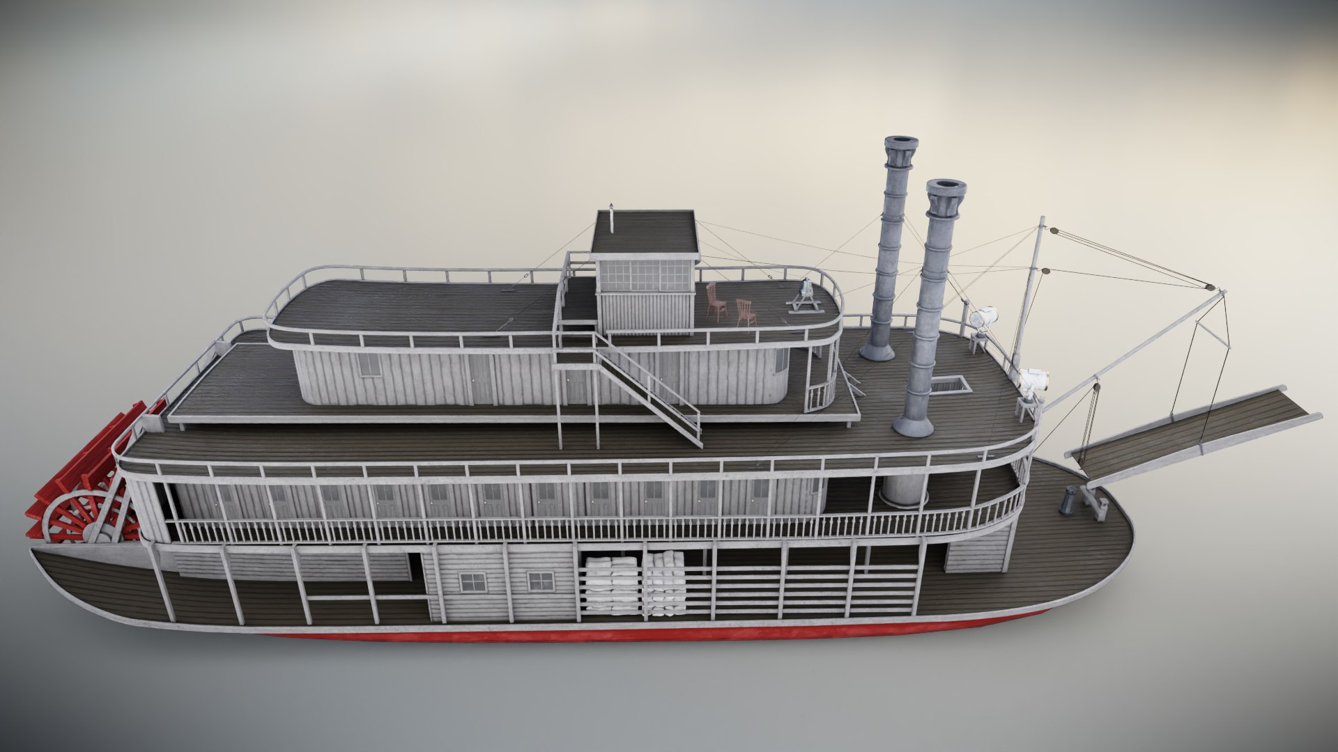 Steamboat 3D - TurboSquid 2137772