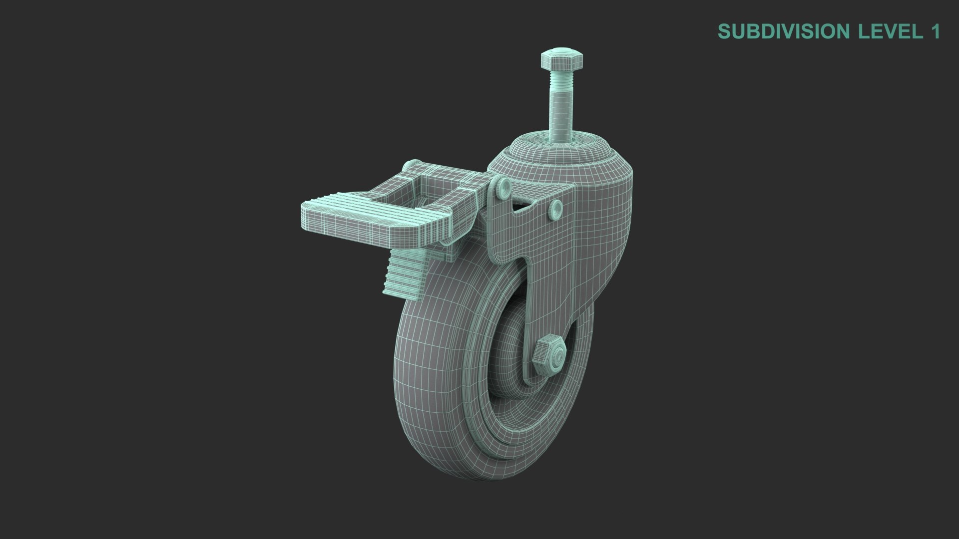 3D Caster Wheel Model - TurboSquid 2184194