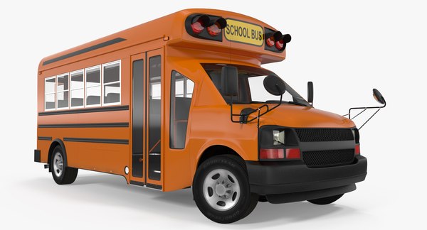3d small school bus model
