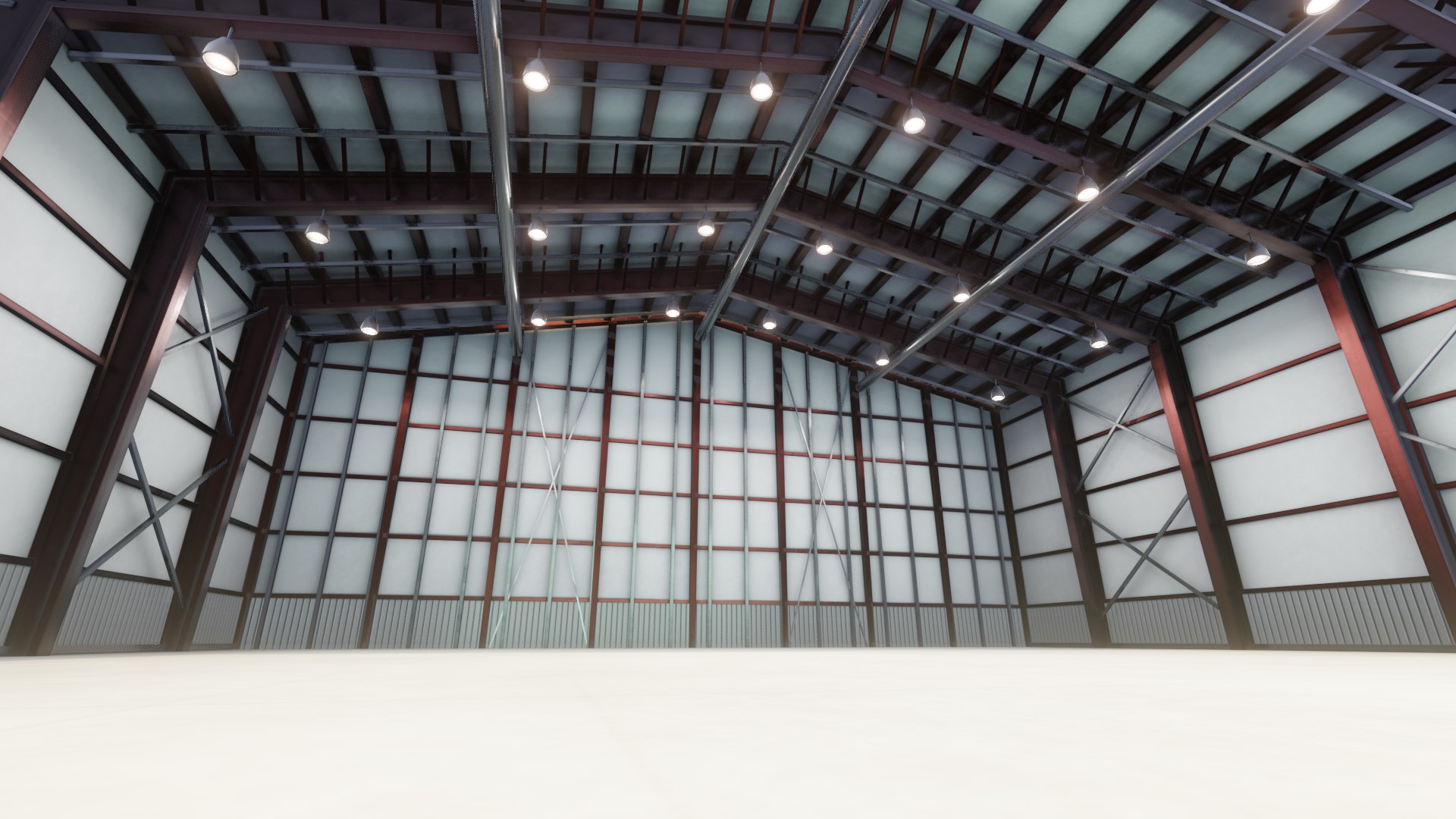 3D airplane hangar interior - TurboSquid 1668534