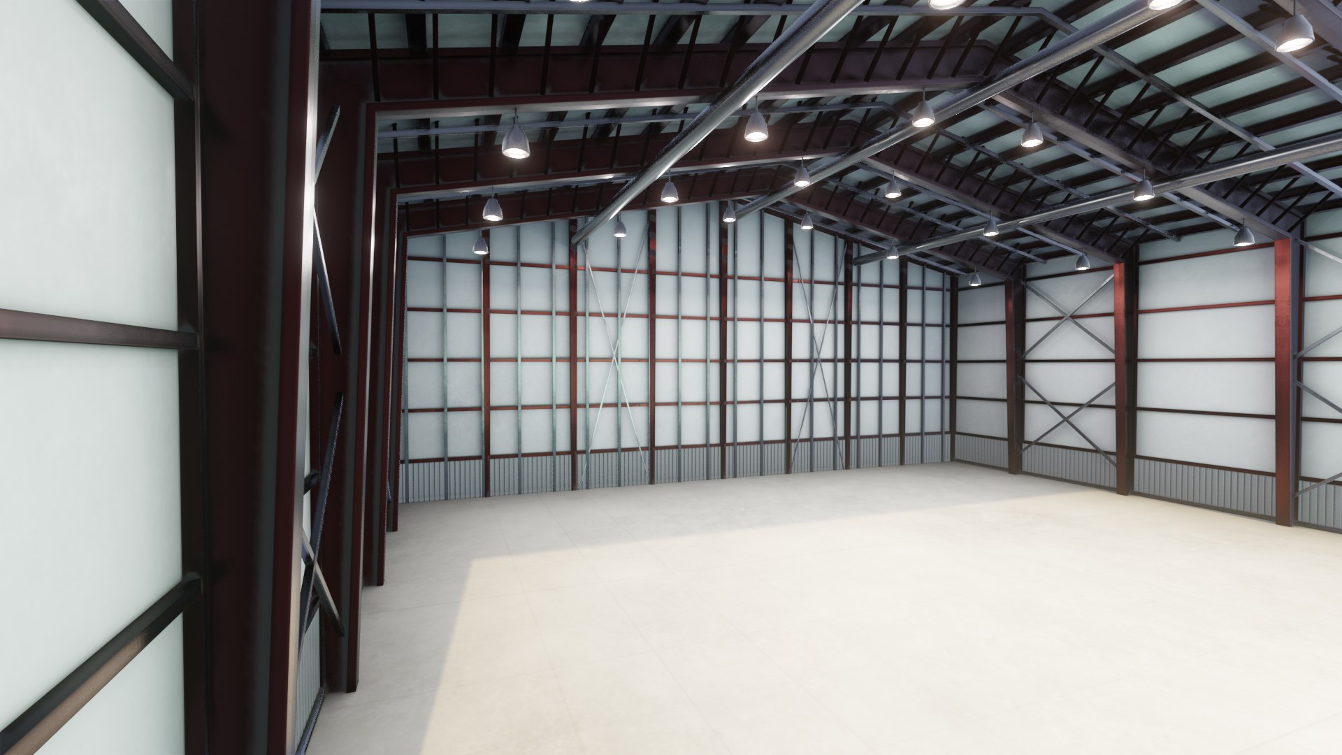 3D airplane hangar interior - TurboSquid 1668534