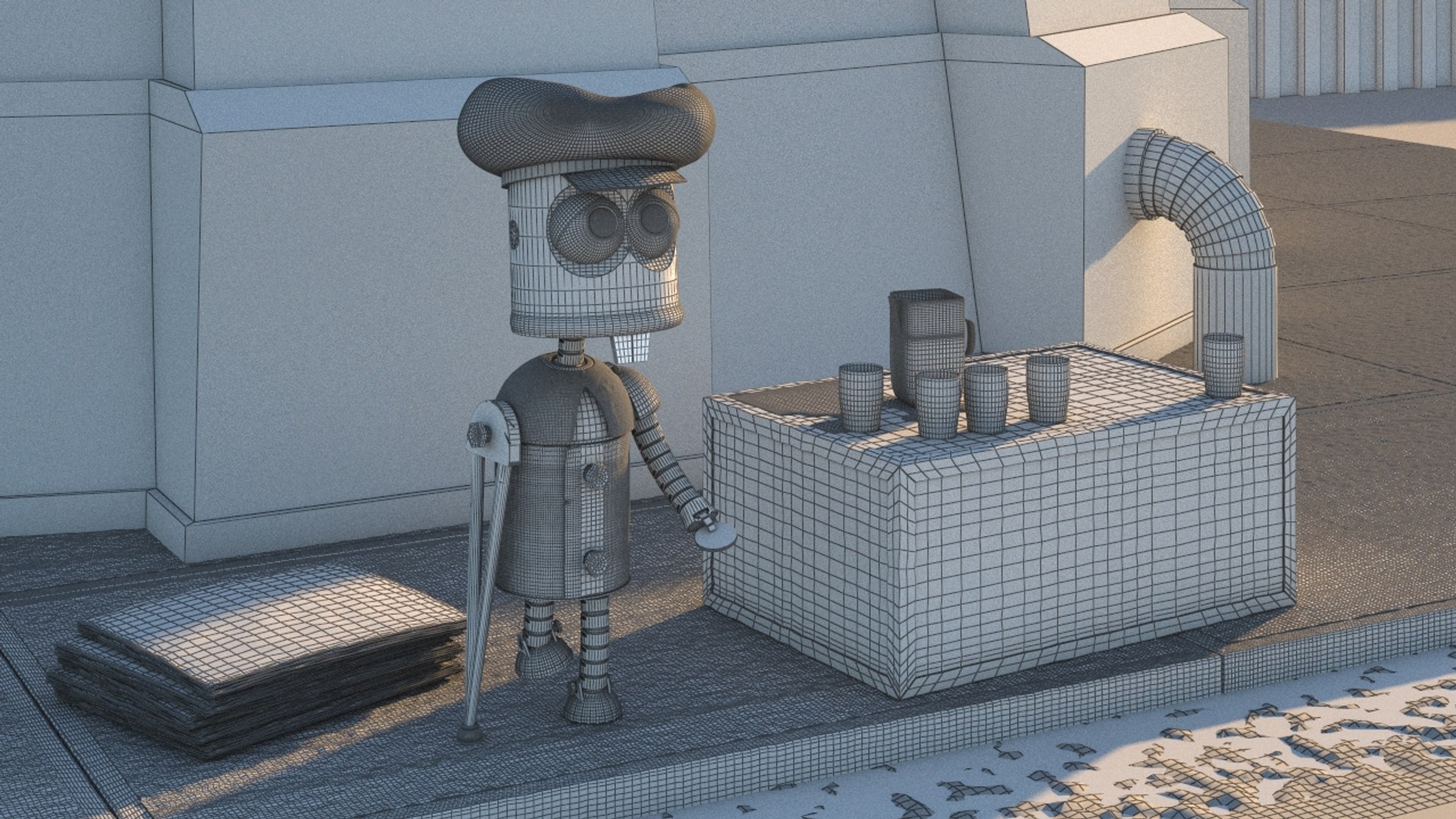 Futurama Tinny Tim 3d Max