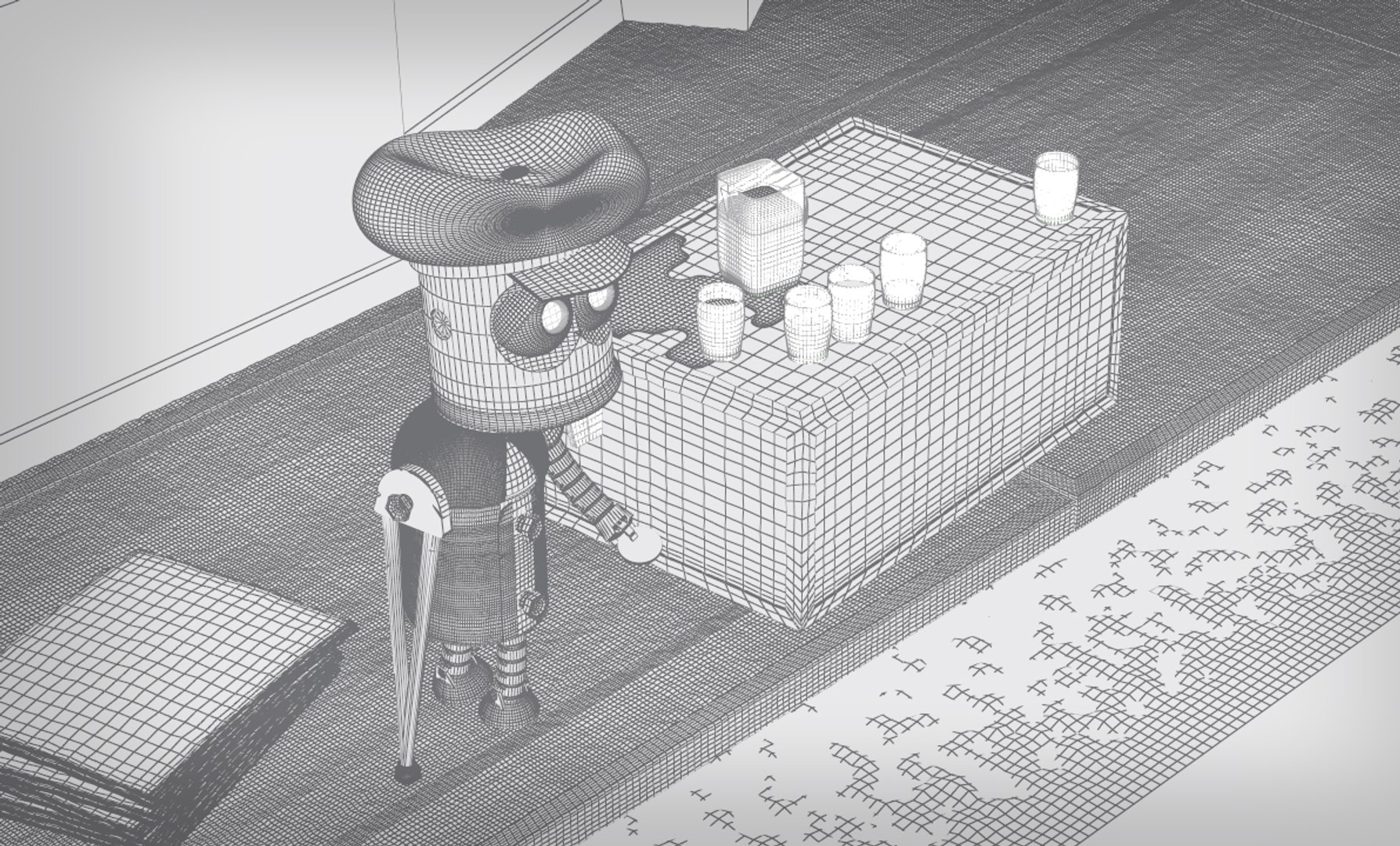 Futurama Tinny Tim 3d Max