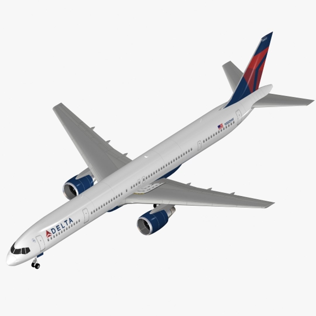 Airliner Boeing 757-300 Delta 3d Max