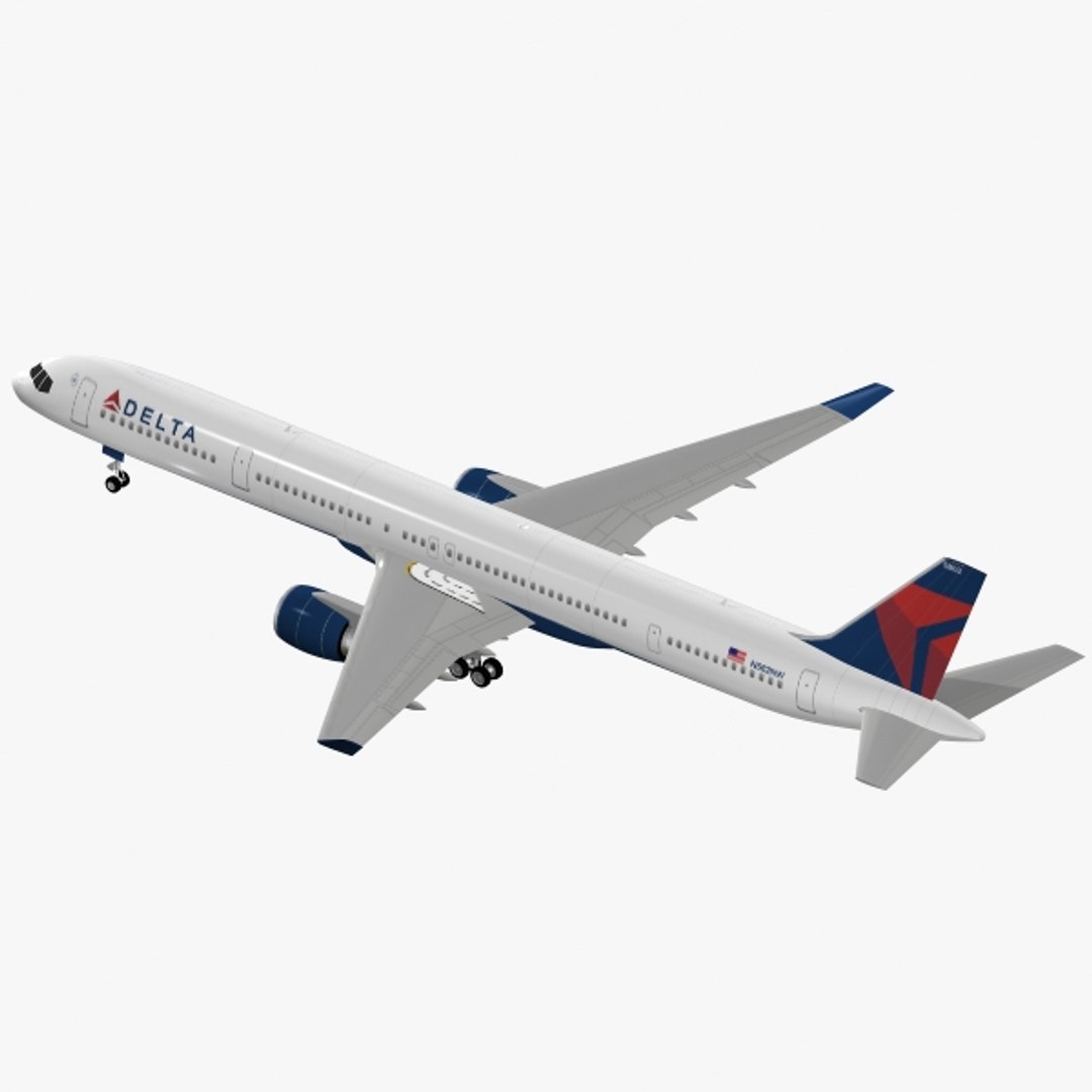 Airliner Boeing 757-300 Delta 3d Max