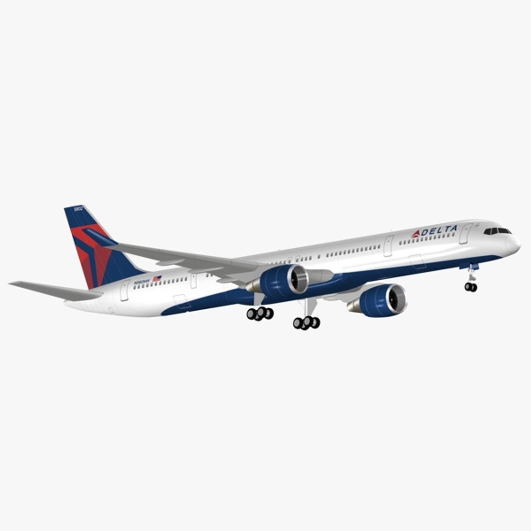 Airliner Boeing 757-300 Delta 3d Max