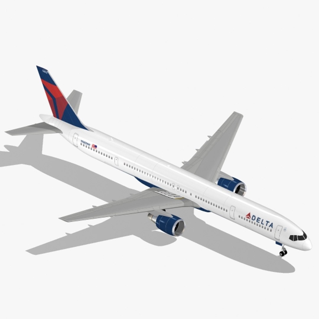 Airliner Boeing 757-300 Delta 3d Max